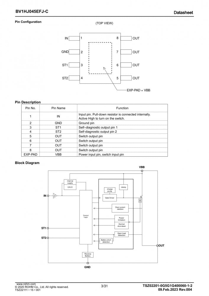 BV1HJ045EFJ-CE2 datasheet page 3