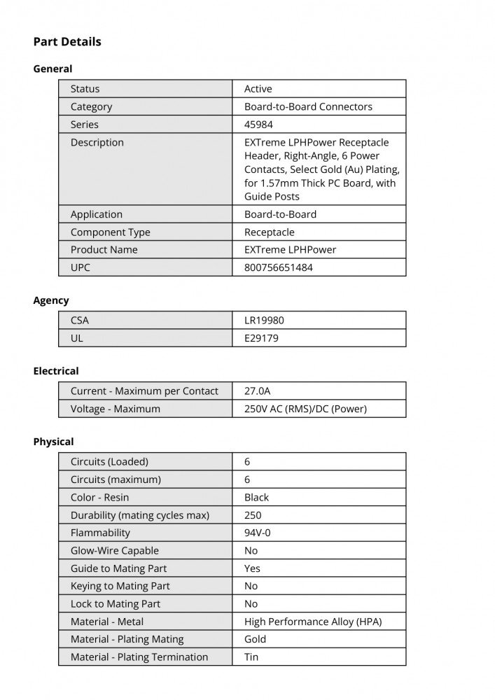 MOLEX 459846932 technical document image, page 2