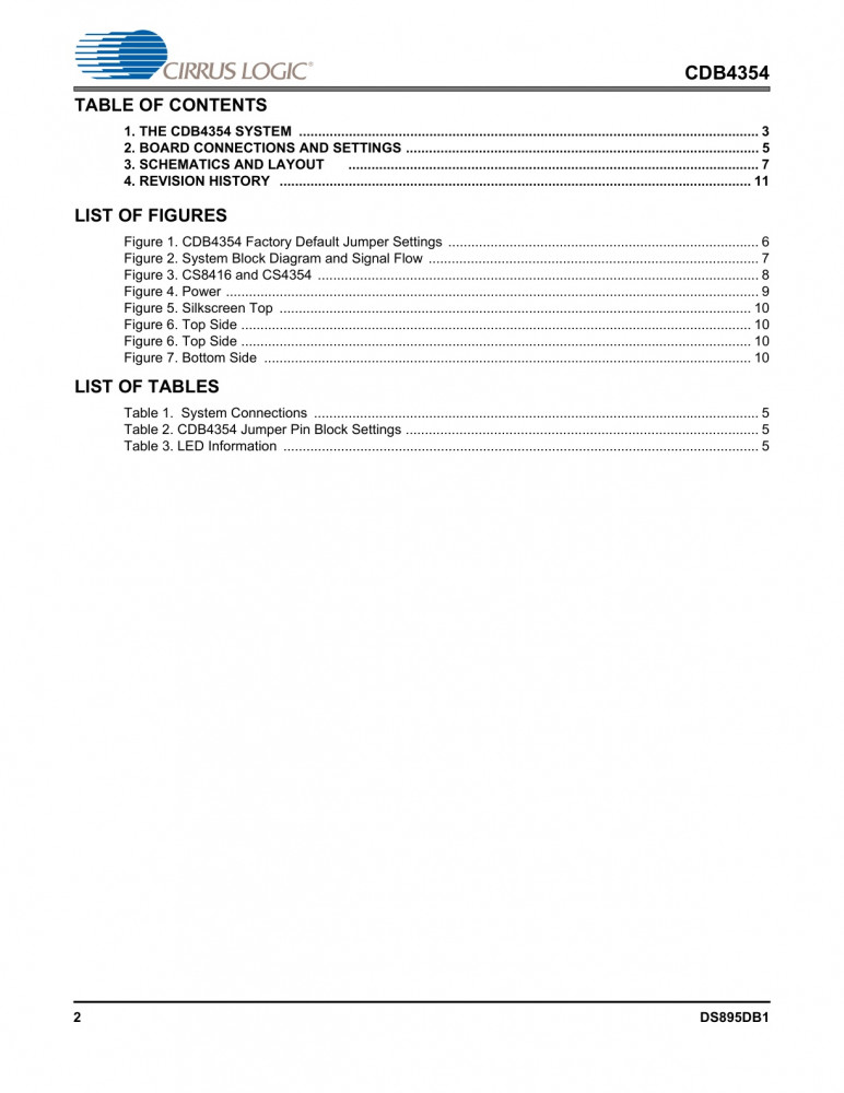 CDB4354 documentation page 2