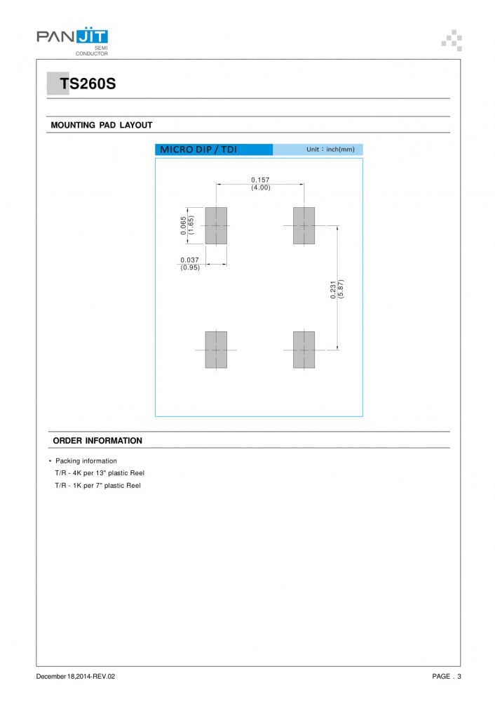 TS260S datasheet page 3