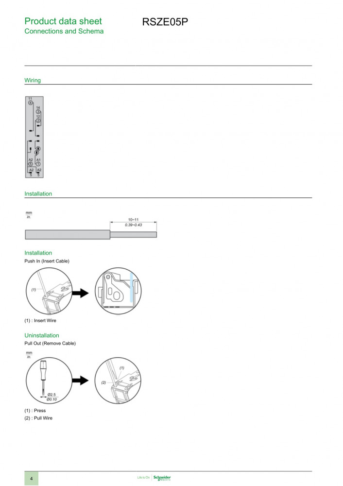 RSZE05P technical document page 4