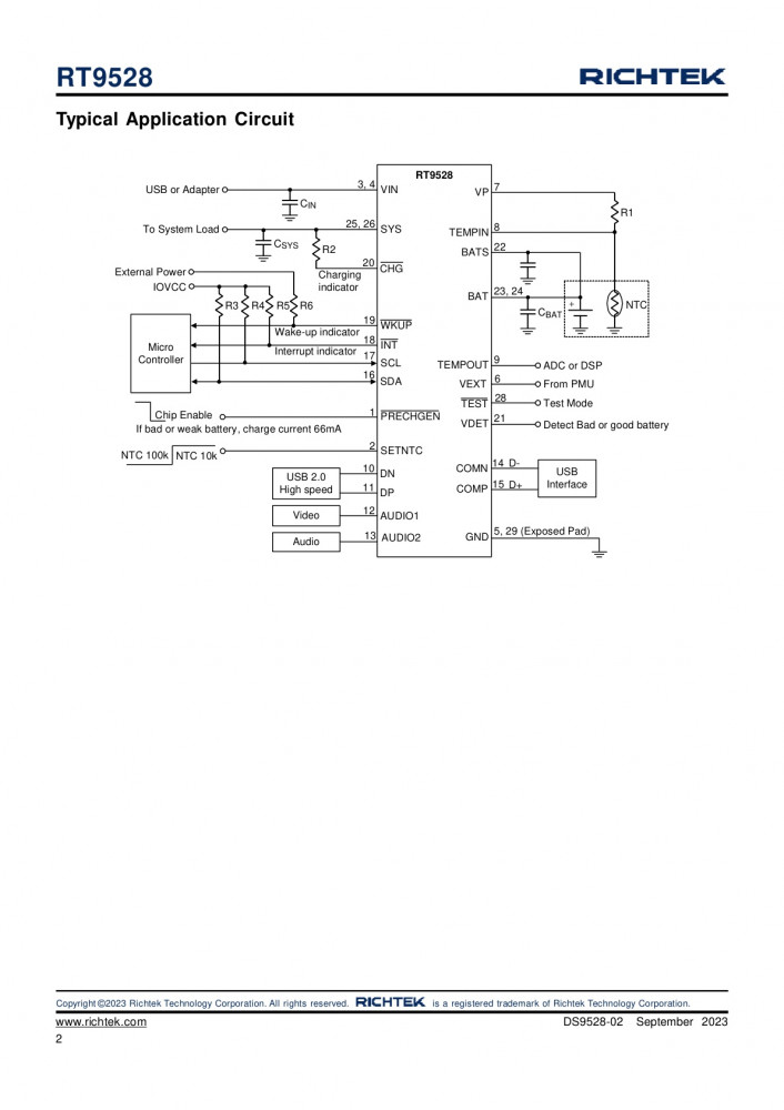 RT9528 datasheet page 2