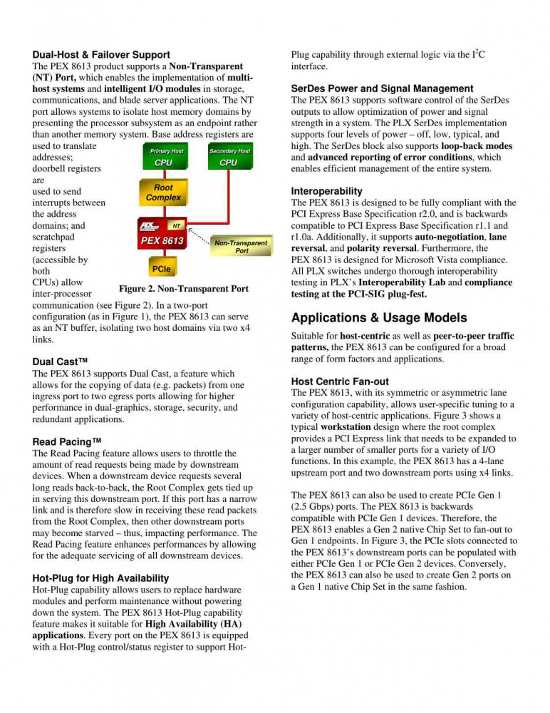 PEX8613 document page 2