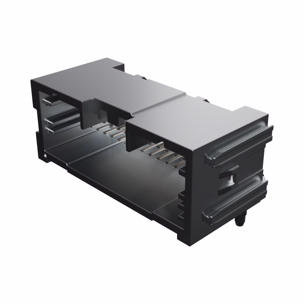 Mini50 Unsealed Right-Angle Header, UL 94 V0, 38 Circuits, Polarization  B, Gray, Tube for sale