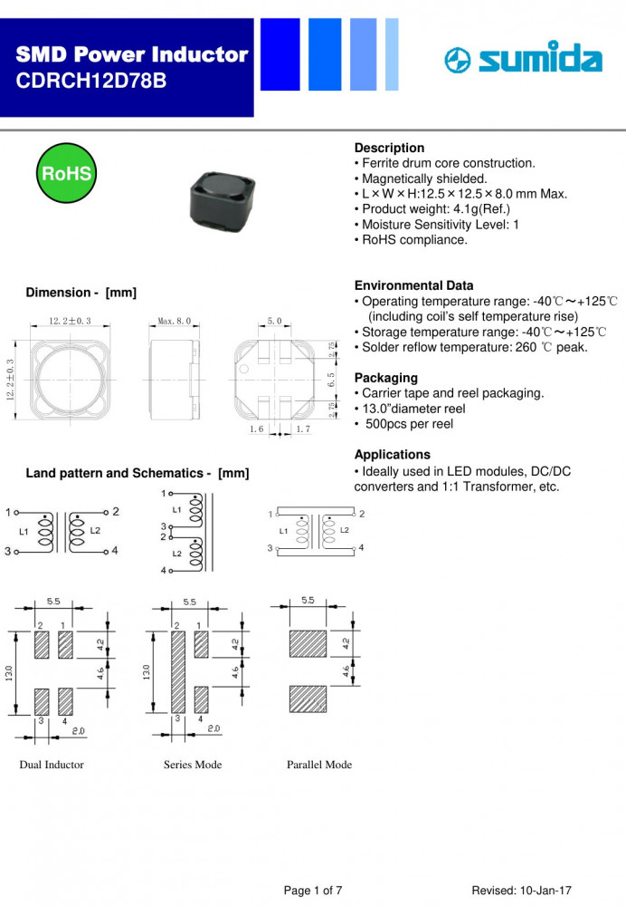 CDRCH12D78BNP datasheet page 1