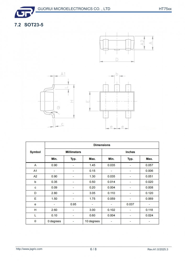 HT7533 datasheet page 6