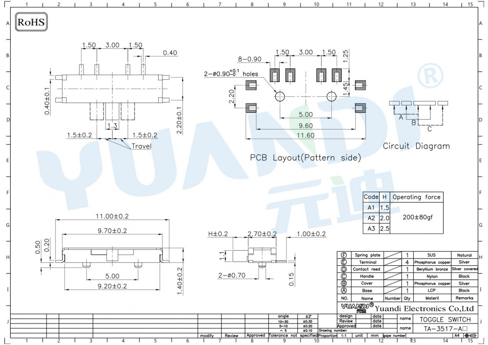 TA-3517-A1 technical drawing preview