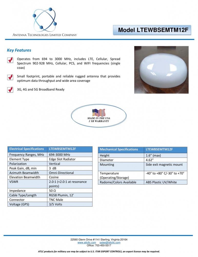 LTEWBSEMTM12F technical document preview