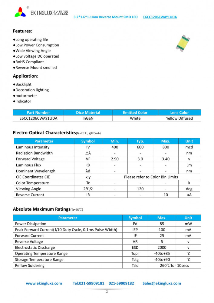 E6CC1206CWAY1UDA datasheet page 2