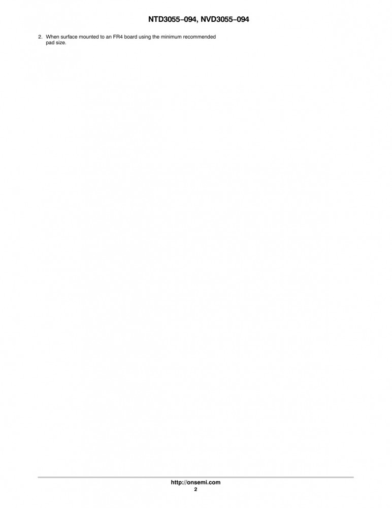 NTD3055-094T4G datasheet page 2