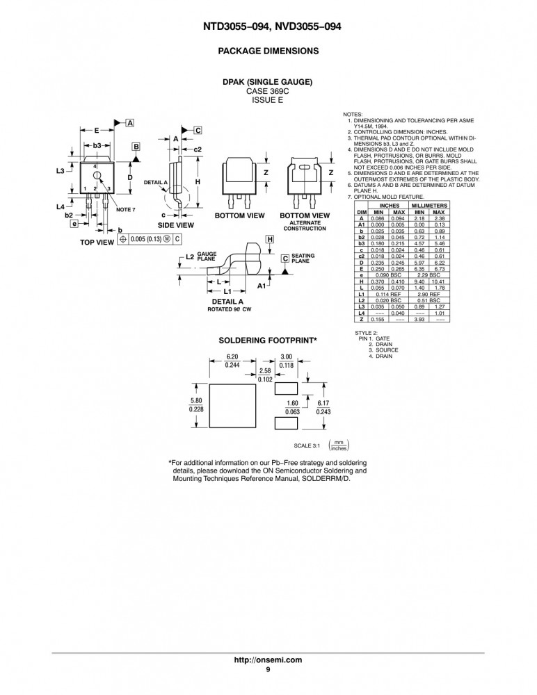 NTD3055-094T4G datasheet page 9