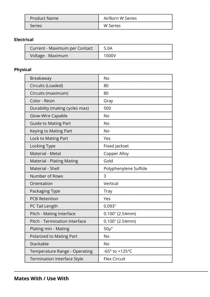 WGV80PF6J technical document page 2