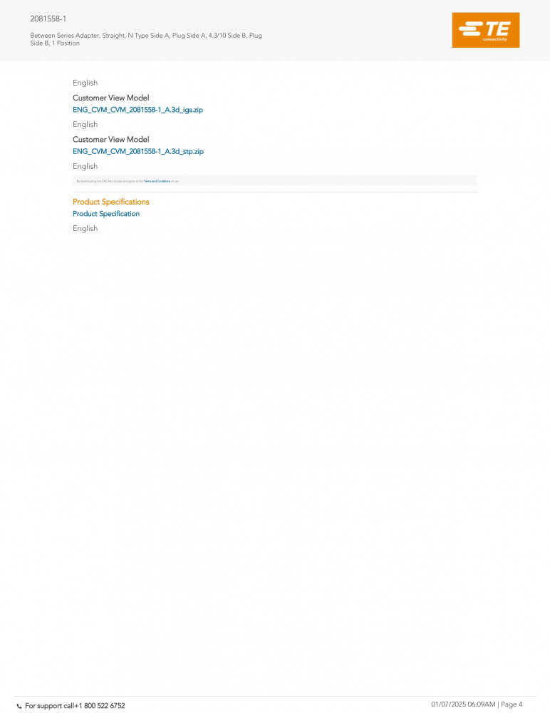 TE Connectivity 2081558-1 document page 4