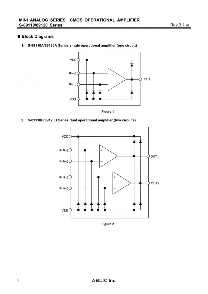 ABLIC S-89110BPH-H4A-TFU datasheet page 2