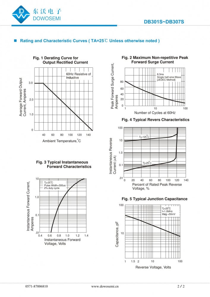 DOWO DB307S datasheet page 2