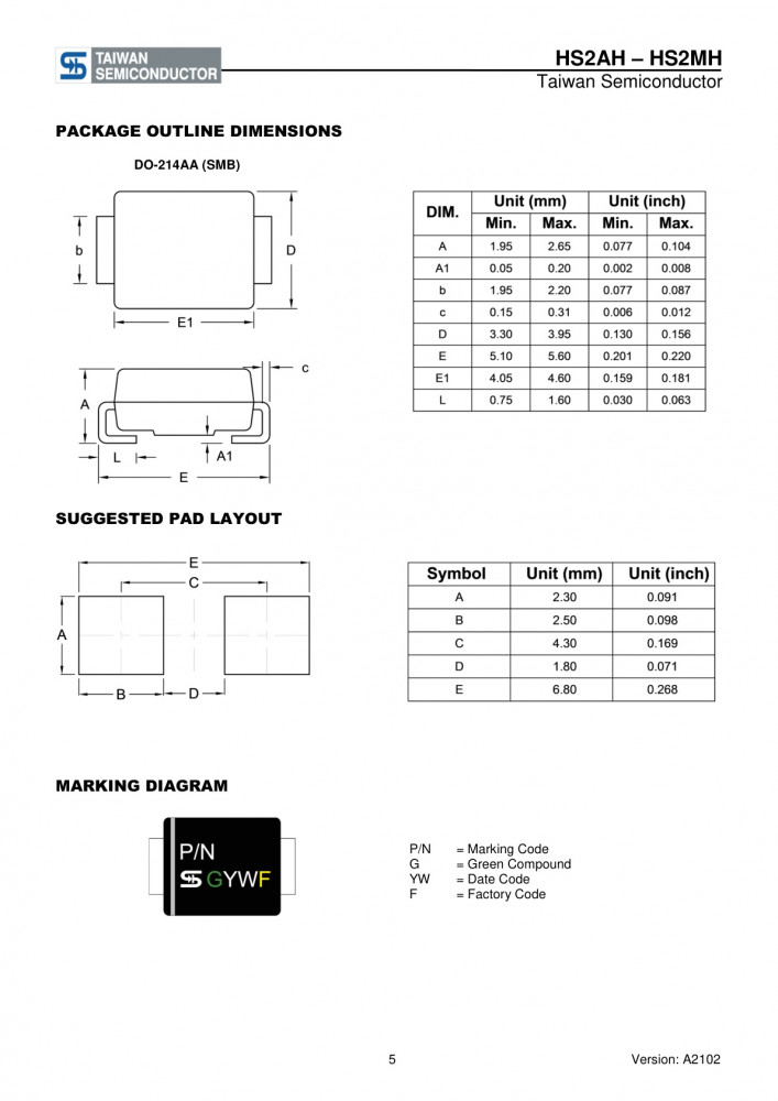 HS2MH datasheet page 5