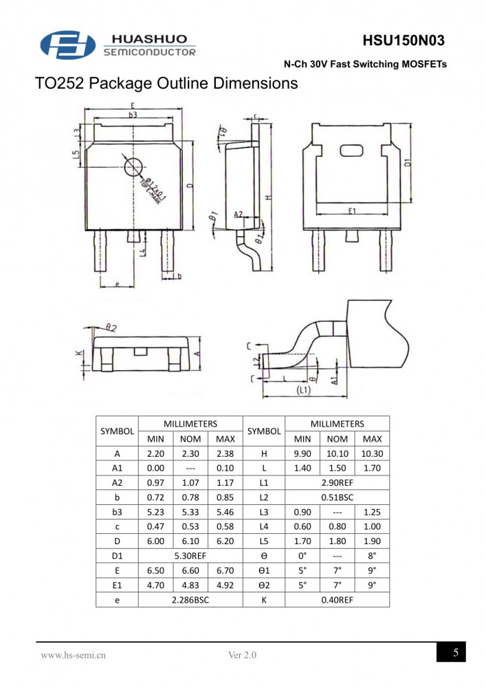 HSU150N03 datasheet page 5
