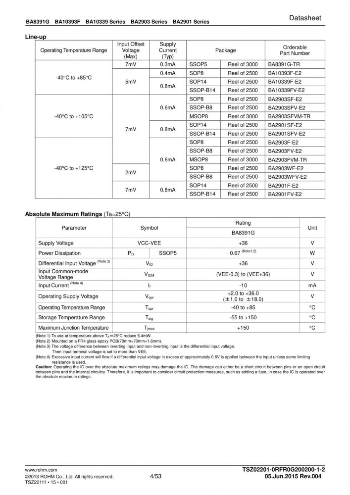 BA10339 series technical document page 4