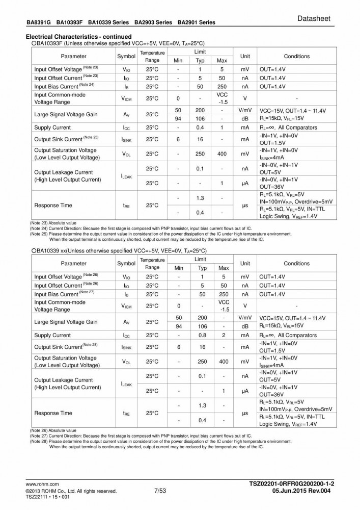 BA10339 series technical document page 7