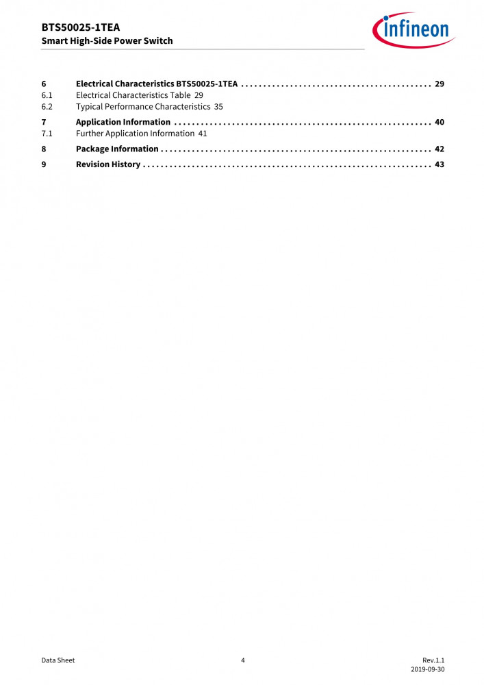 BTS50025-1TEA datasheet page 4