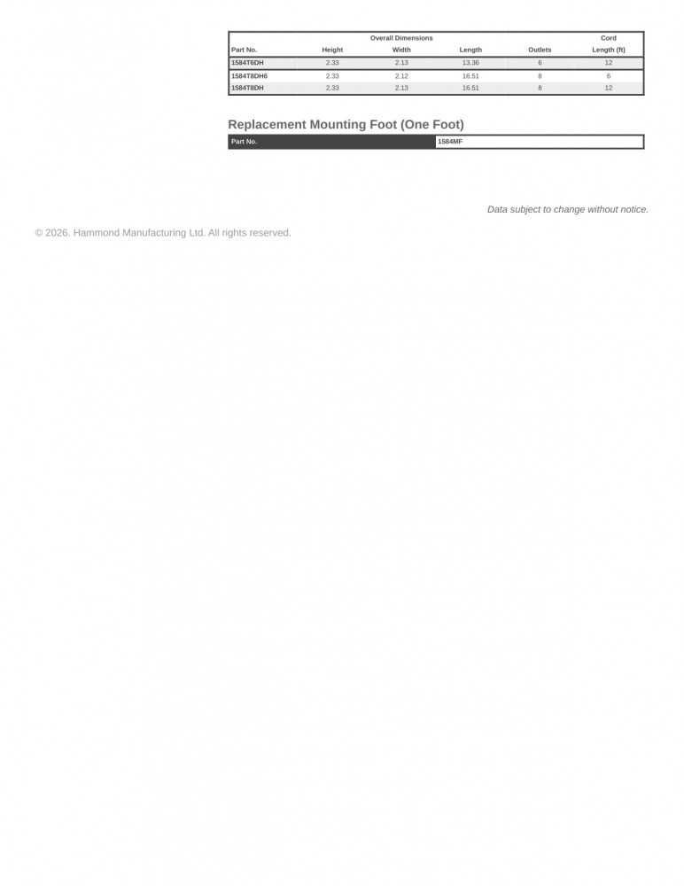 1584T4DH product document image, page 2
