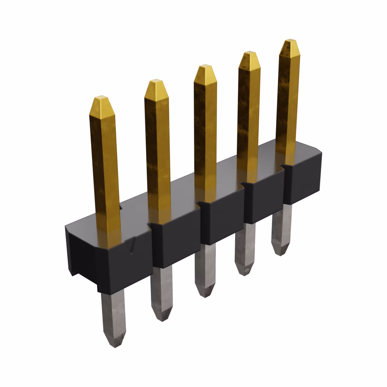 2.00mm Pitch Milli-Grid Header, Vertical, Through Hole, Breakaway, 5 Circuits, 0.50µm Gold (Au) Plating, Mating Pin Length 4.00mm, Tail Length 2.70mm, Lead-Free for sale