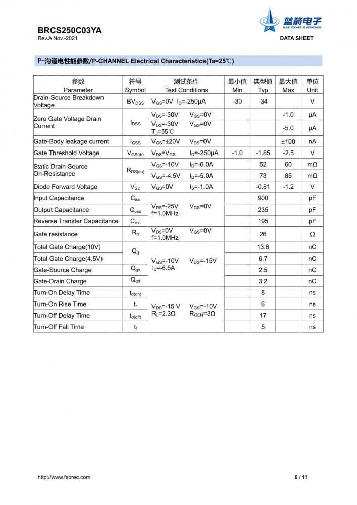 BRCS250C03YA datasheet page 6