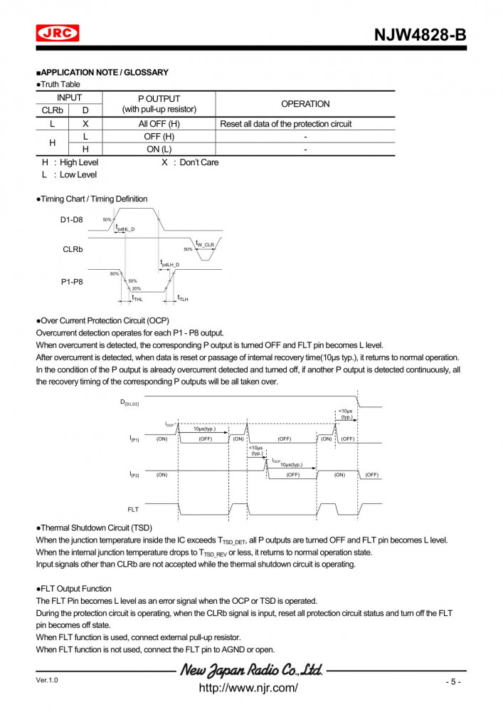NJW4828-B datasheet page 5