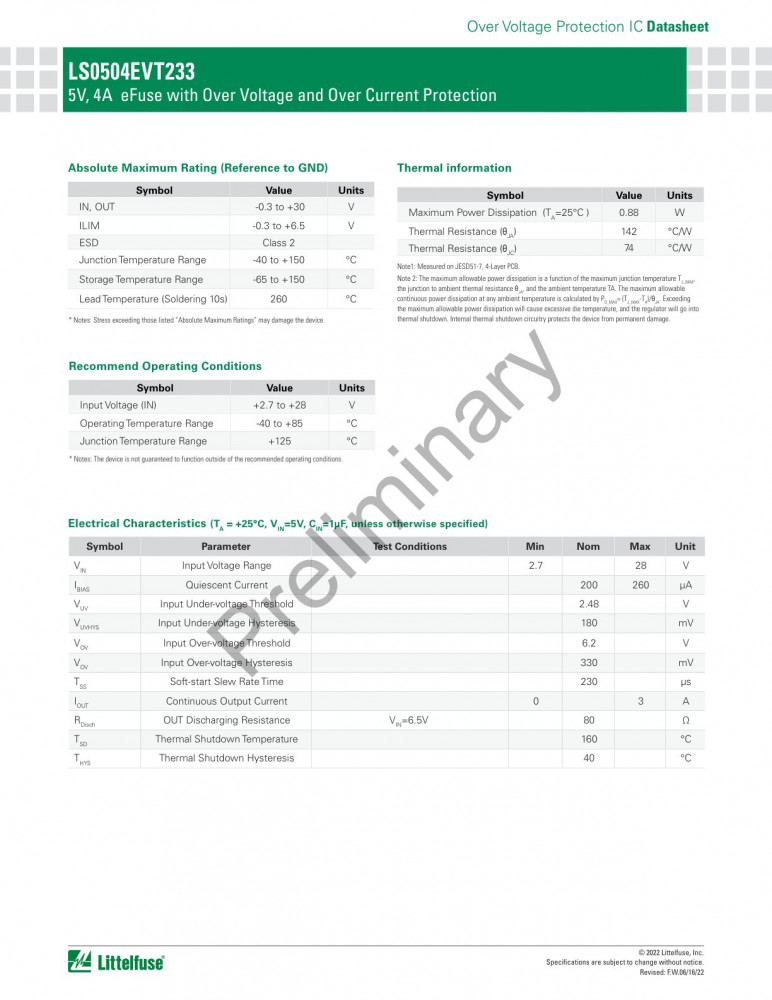 LS0504EVT233 datasheet page 2