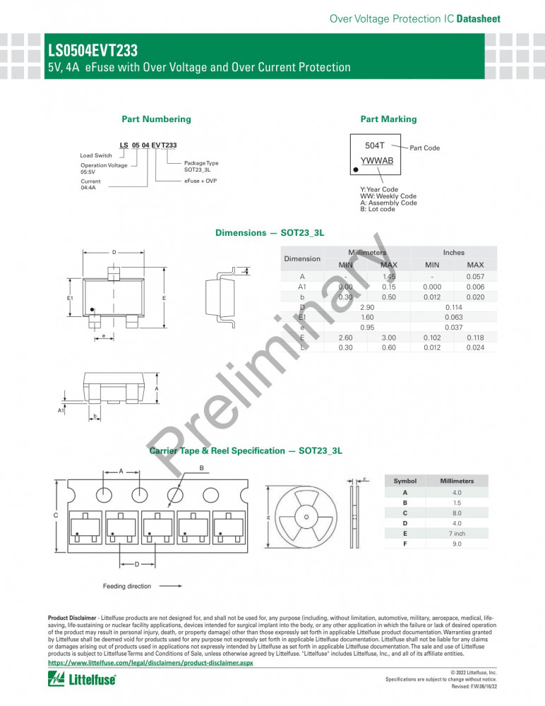 LS0504EVT233 datasheet page 7