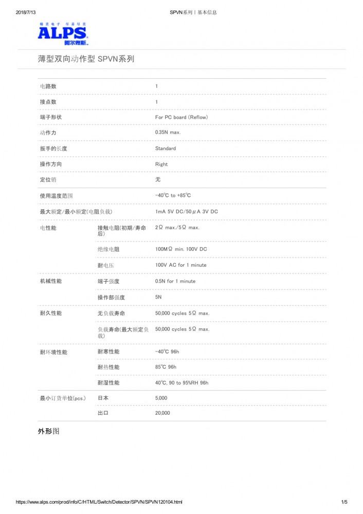 SPVN120104 technical document page 1