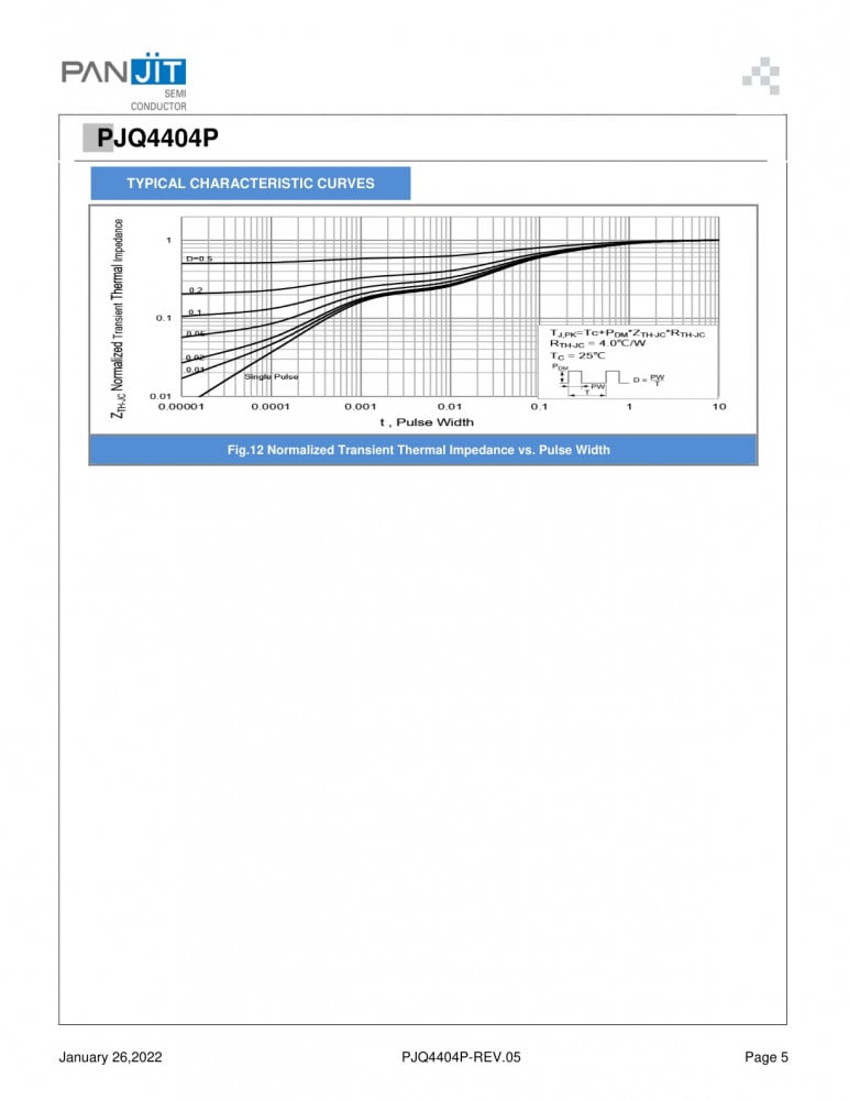 PJQ4404P datasheet page 5
