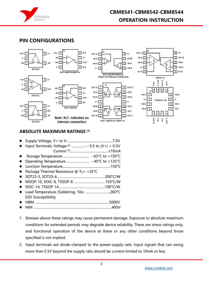 CBM8541AST5 datasheet page 2