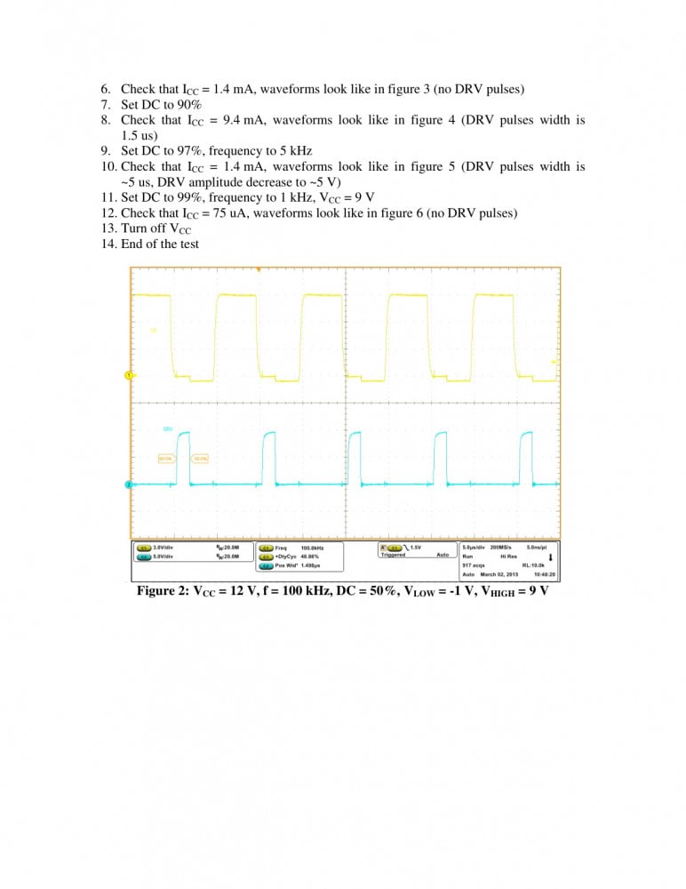 NCP4305FLY40GEVB test procedure page 2