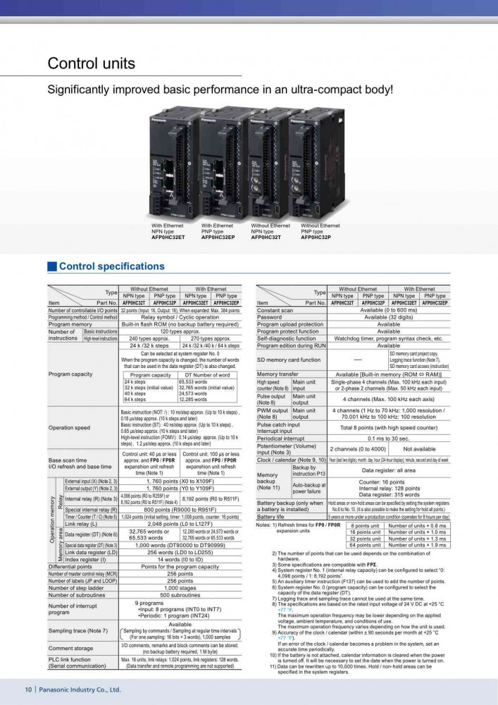 FP0H technical document page 10