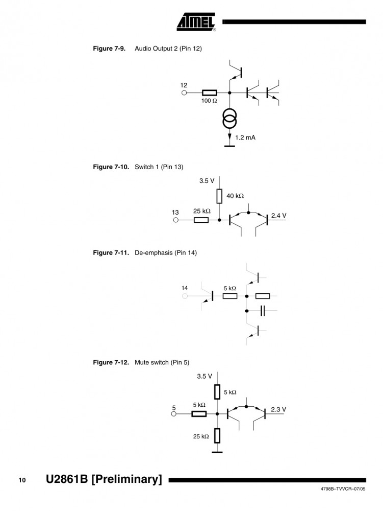 U2861B datasheet page 10