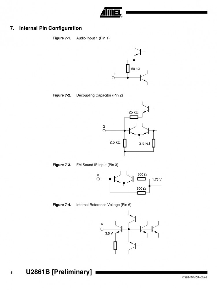 U2861B datasheet page 8