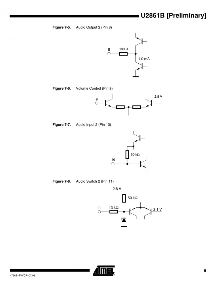 U2861B datasheet page 9