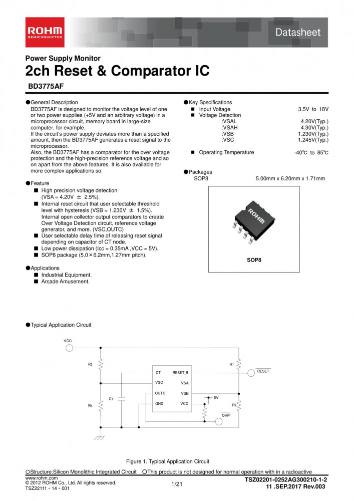 BD3775AF-E2 technical document page 1