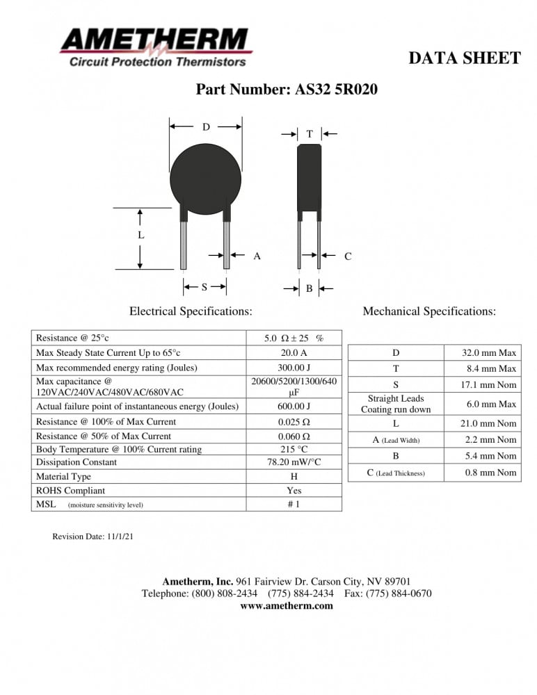 AS32 5R020 technical document preview