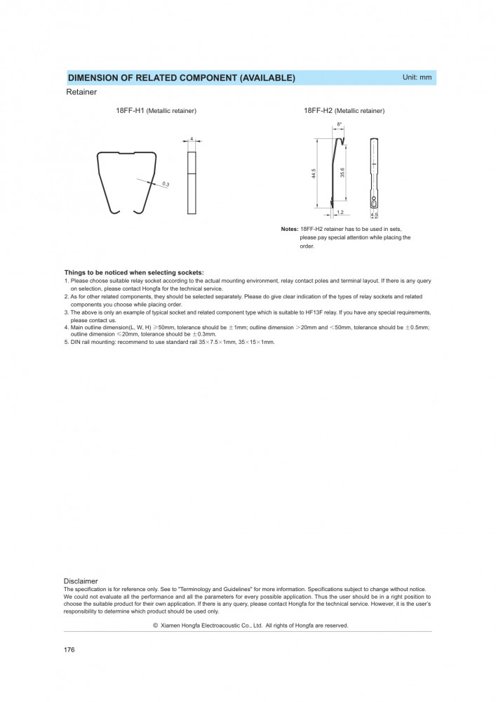 HONGFA HF13F datasheet page 7