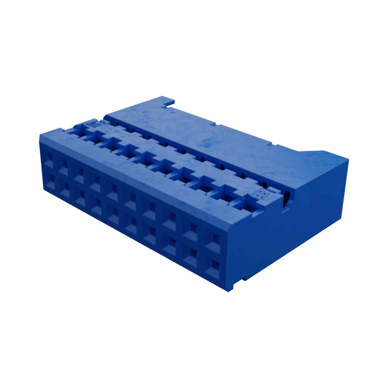 2.54mm Pitch MOX Receptacle Kit, Dual Row, 20 Circuits, Blue for sale