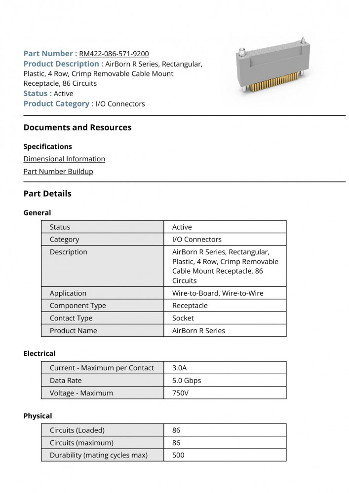 Technical document page image 1 for RM422-086-571-9200