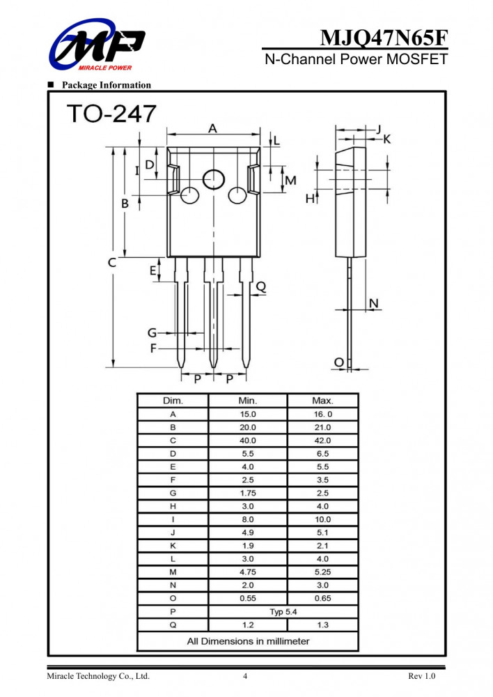 MJQ47N65F datasheet page 4