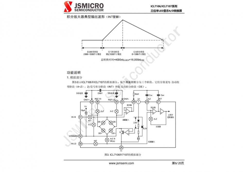 ICL7107CM44 datasheet page 6