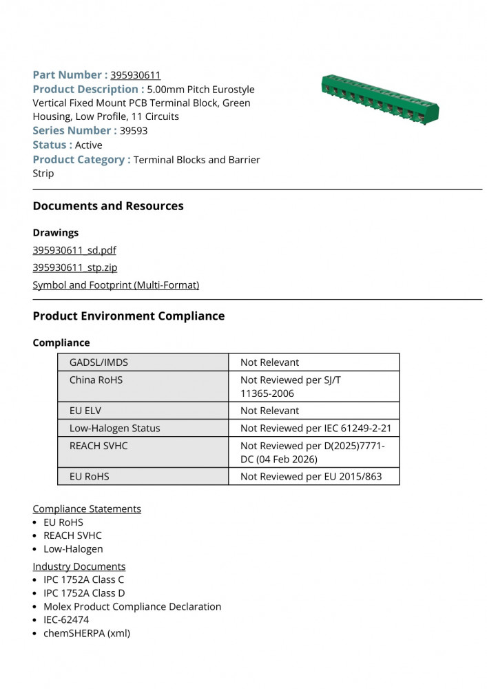 Product document page 1