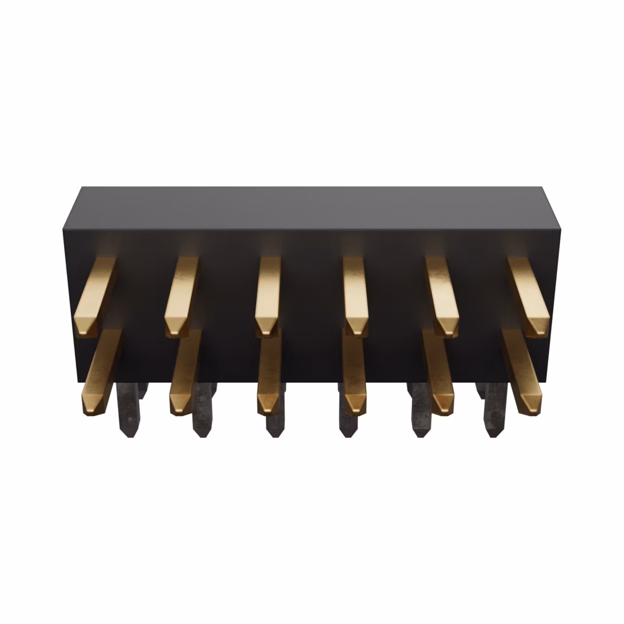 2.00mm Pitch Milli-Grid Header, Right-Angle, Through Hole, 12 Circuits, 0.38µm Gold (Au) Plating, Mating Pin Length 3.50mm, Tail Length 2.60mm, Tray, Lead-Free for sale