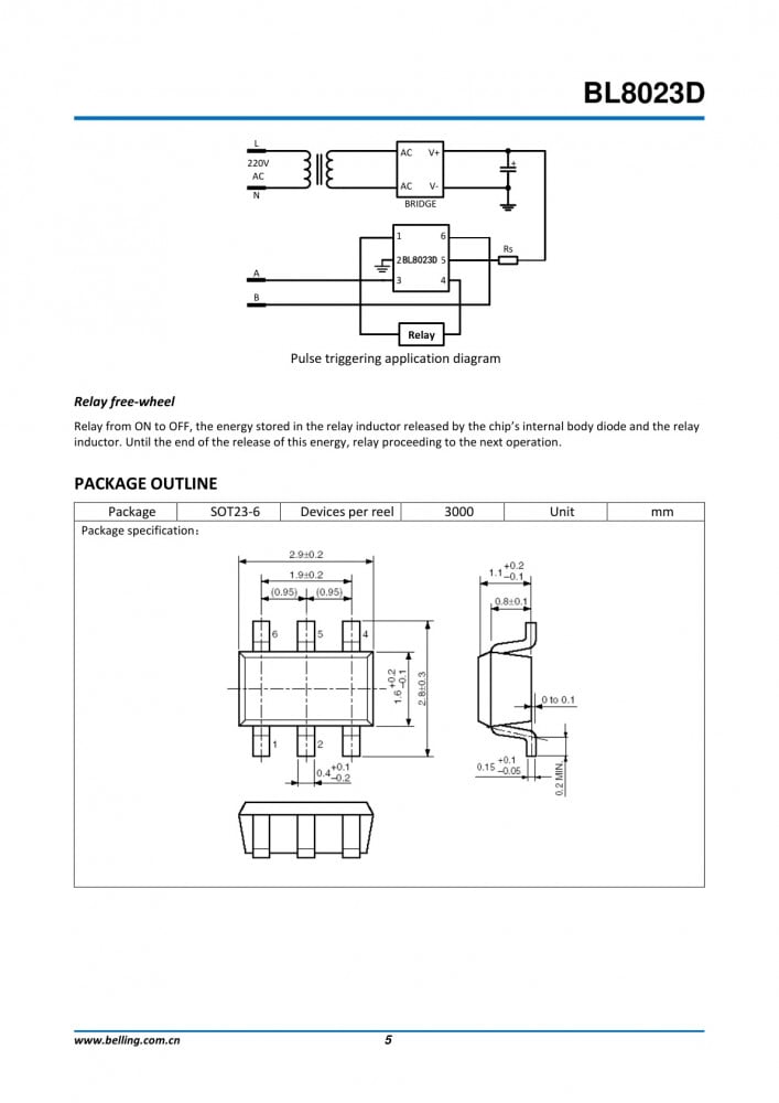 BL8023D datasheet page 5