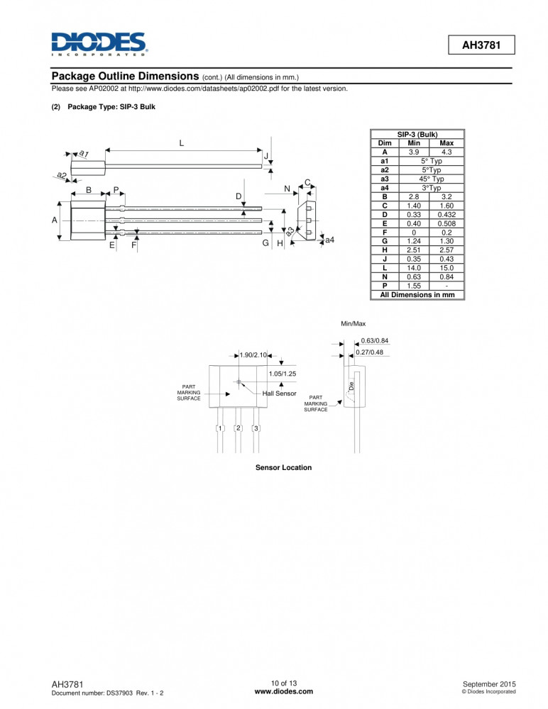 AH3781 datasheet page 10