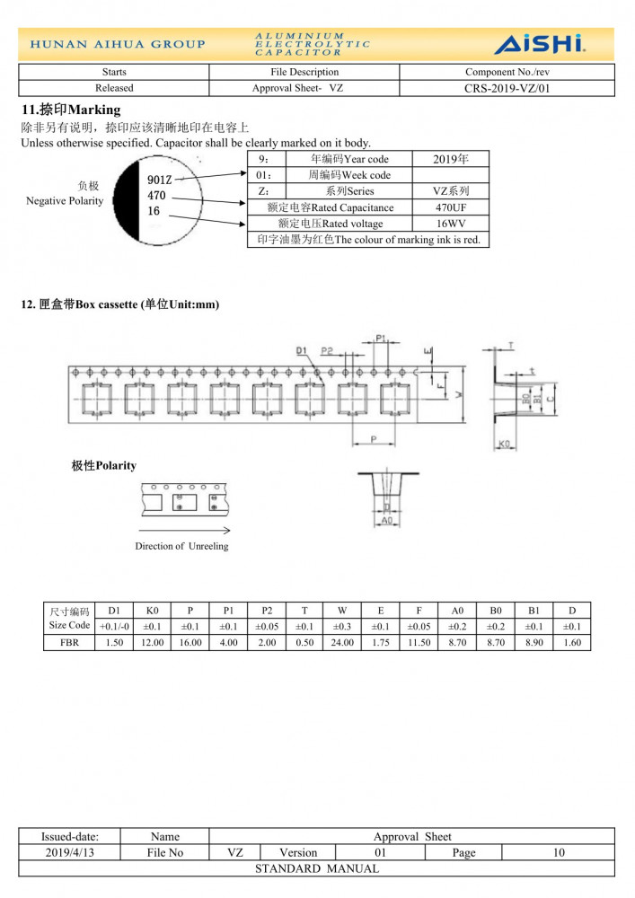 AISHI SVZ specification page 10
